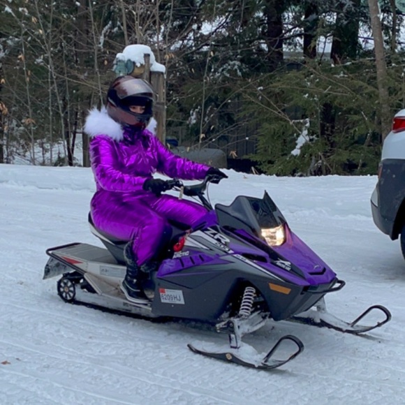 Dolls Kill | Pants & Jumpsuits | Holographic Snow Bunny Retro Belted ...